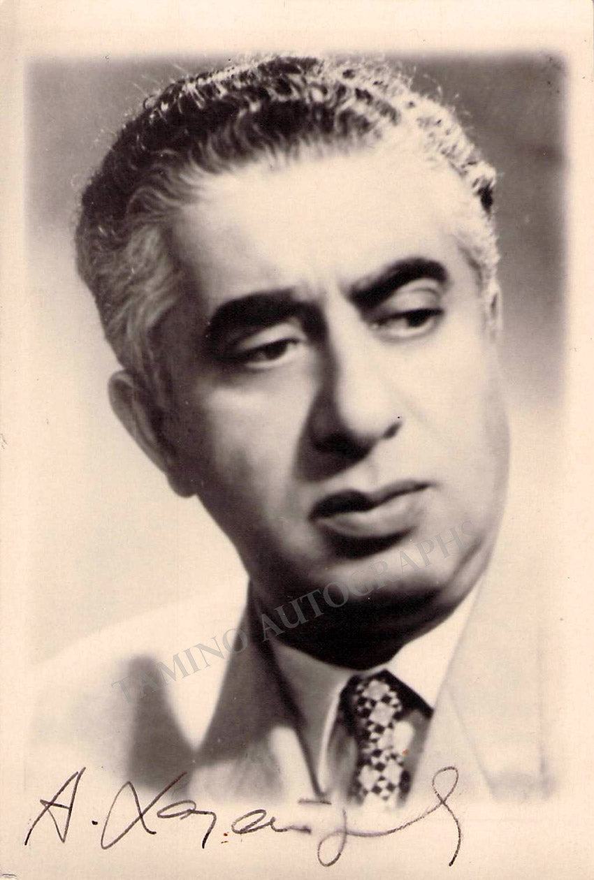 Aram Khatchaturian Autograph Photo & Program – Tamino Autographs