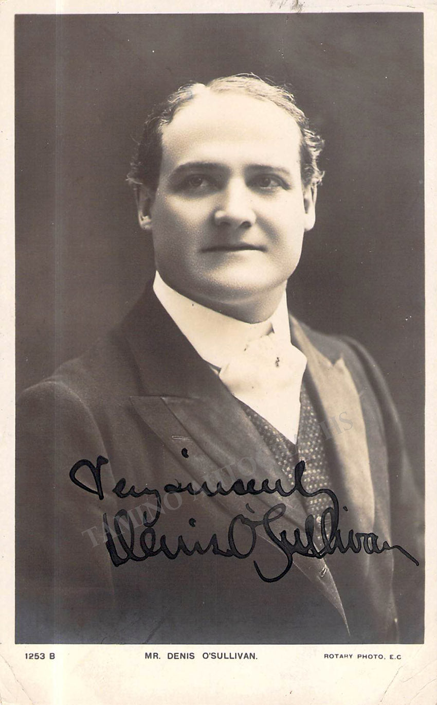 Denis O'Sullivan Irish singer Autograph Photo – Tamino