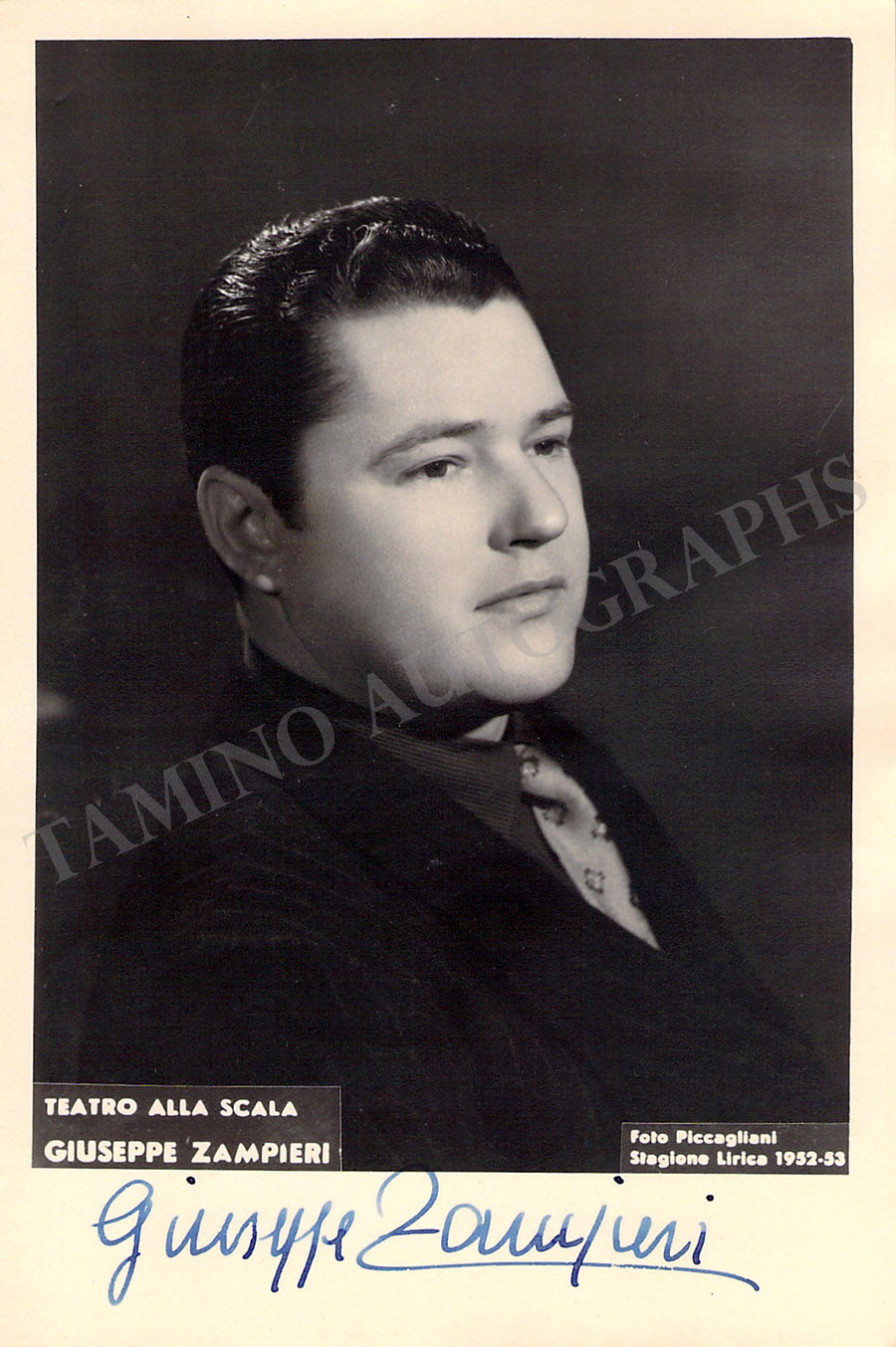 ZAMPIERI, Giuseppe (Various Autographs) – Tamino Autographs