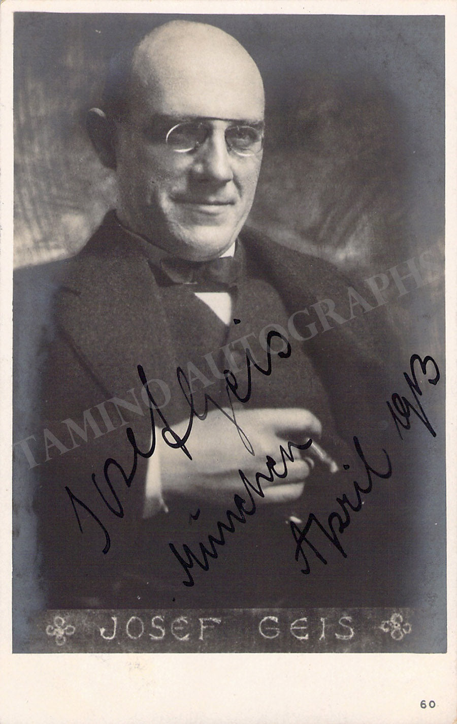 GEIS, Josef – Tamino Autographs