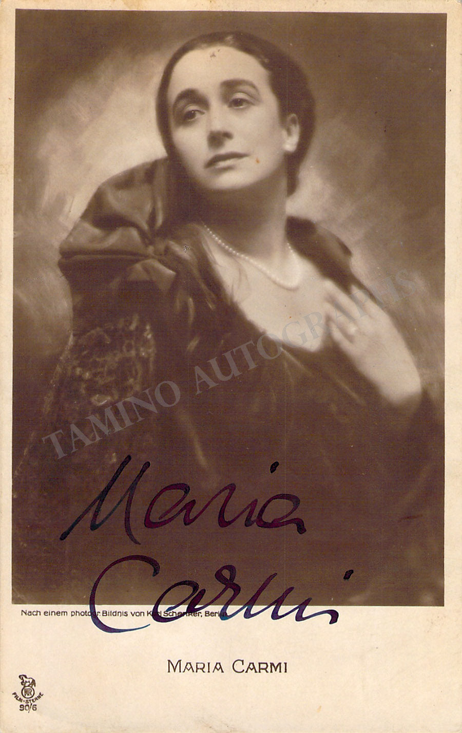 Carmi, Maria - Signed Photograph – Tamino Autographs