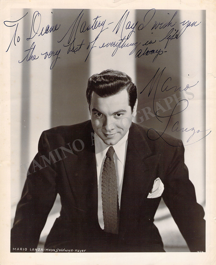 Mario Lanza Autograph Signed Photograph – Tamino