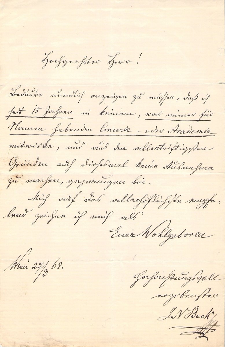 Singers - Autograph Manuscripts – Tamino Autographs