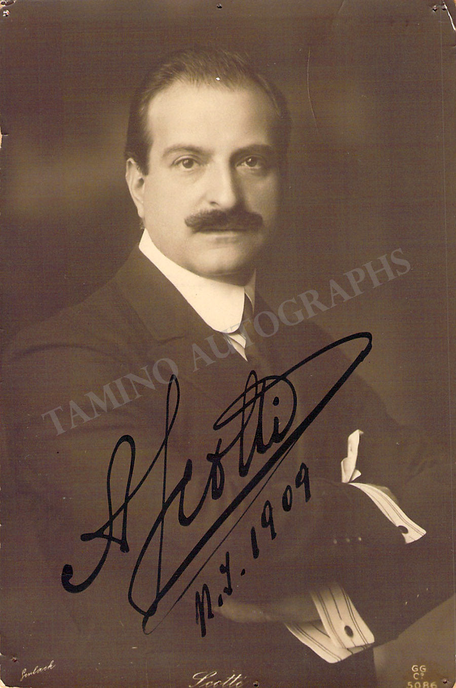 Antonio Scotti Autograph Photo – Tamino