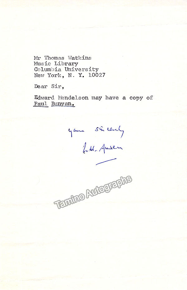 Britten, Benjamin Autographs Manuscripts (Various Options) – Tamino ...