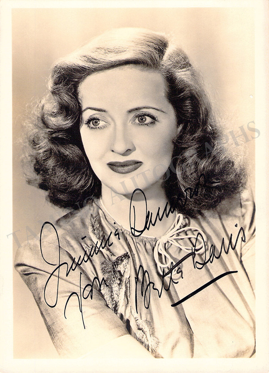 Bette Davis Autographs Signed photographs – Tamino