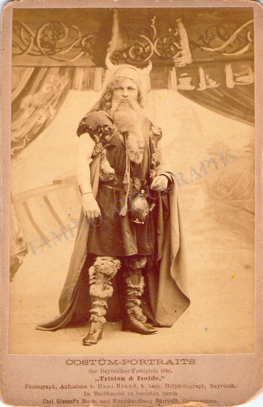 Scheidemantel, Carl - Cabinet Photograph as Kurwenal in Tristan und Is ...