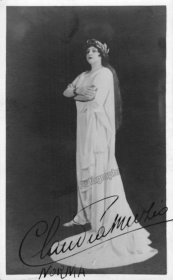Claudia Muzio Autographs – Tamino