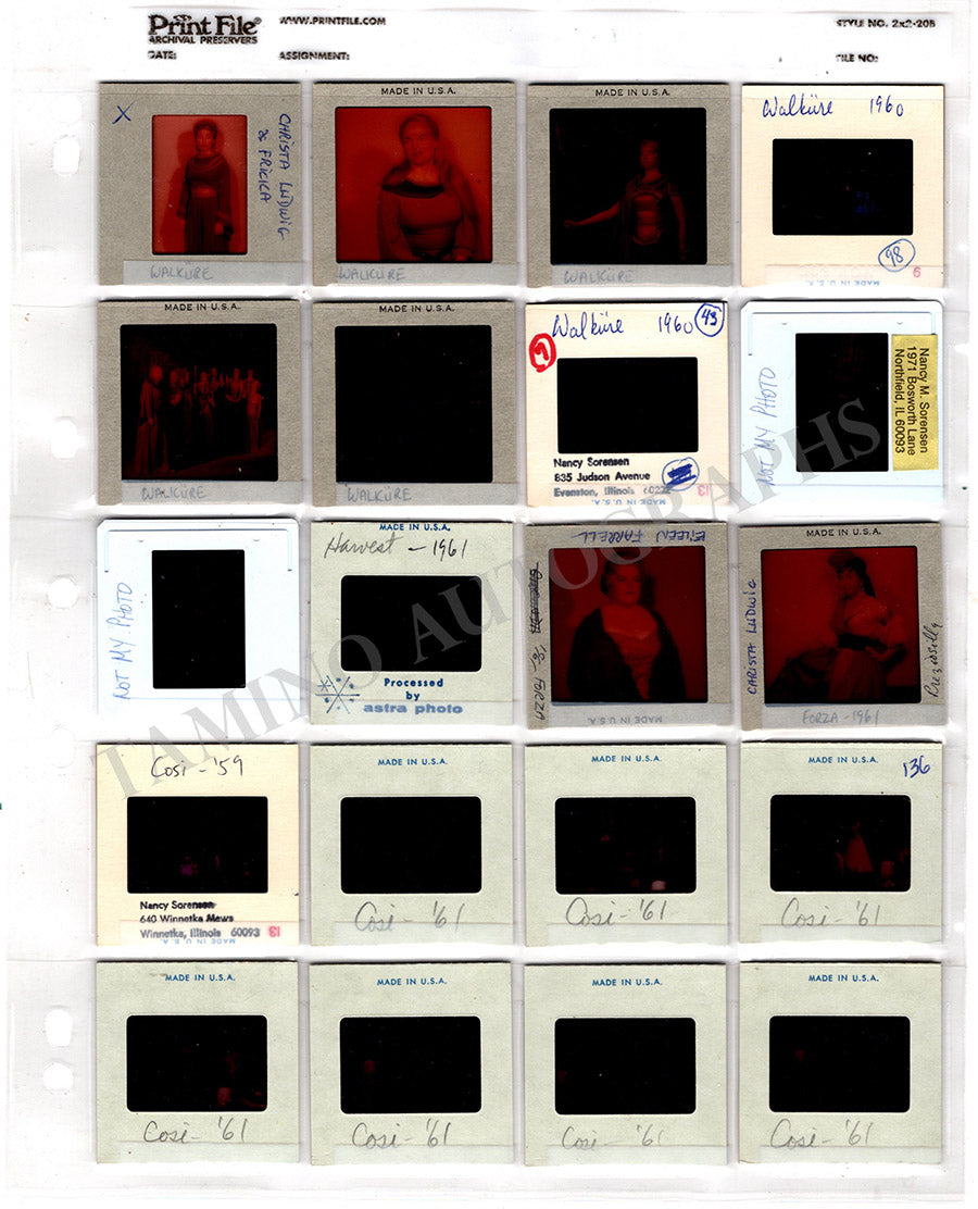 Opera Large Collection of Slides Met Opera 1950s & 1960s – Tamino