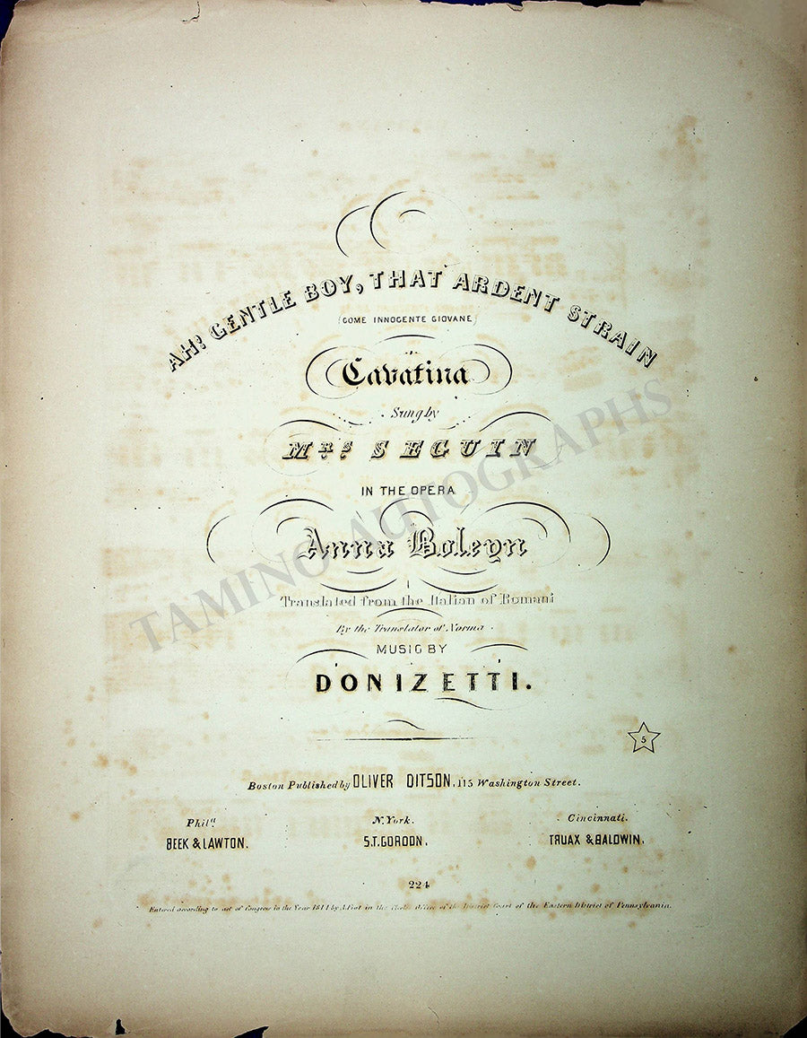 Opera Vintage Collection of Scores from Songs & Arias – Tamino