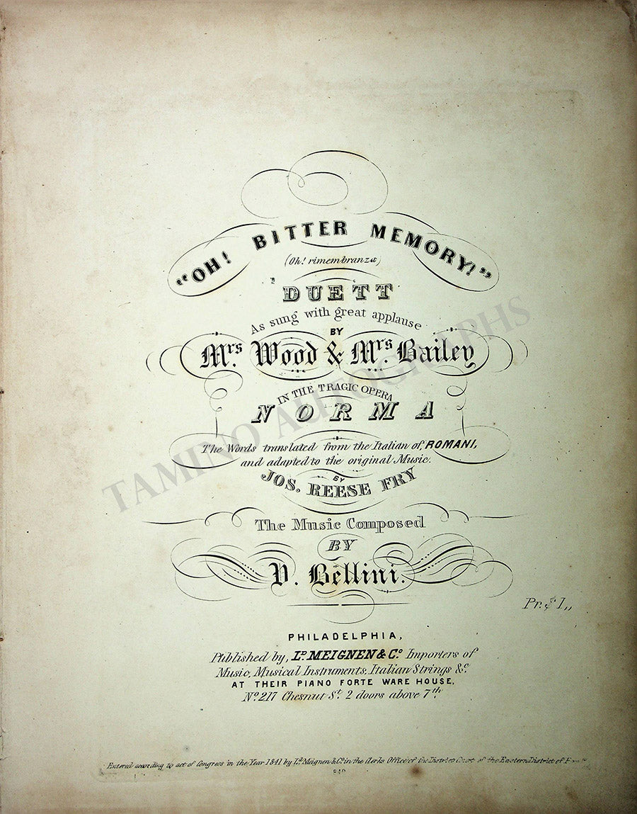 Opera Vintage Collection of Scores from Songs & Arias – Tamino