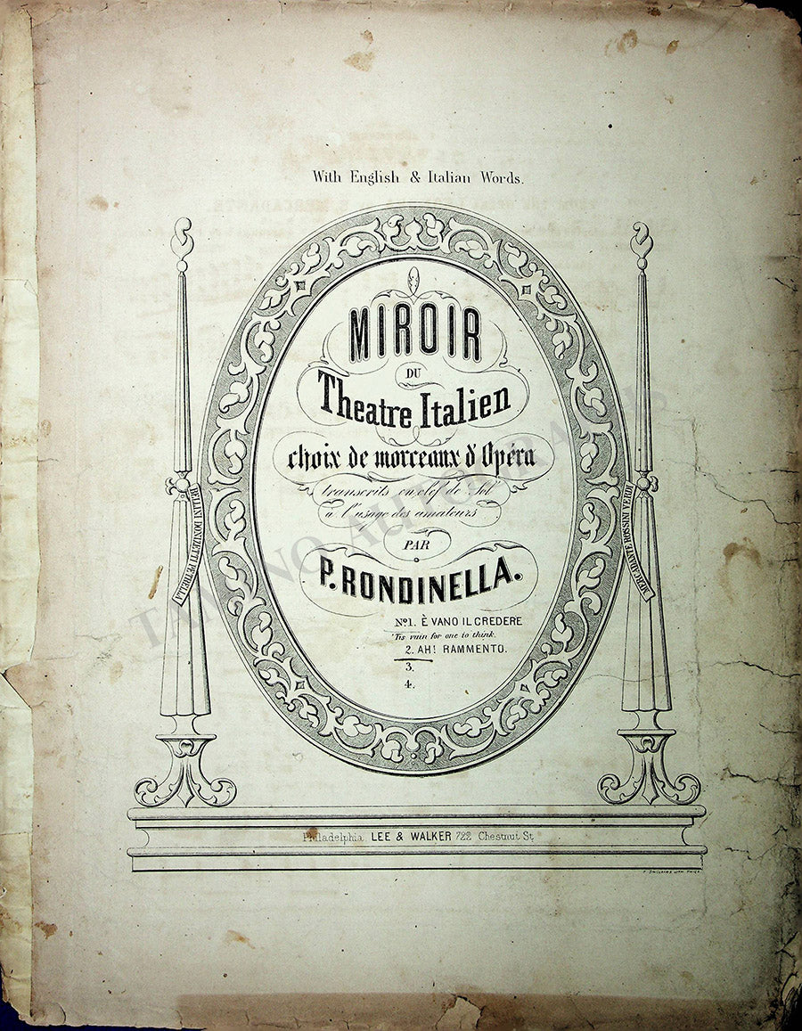 Opera Vintage Collection of Scores from Songs & Arias – Tamino