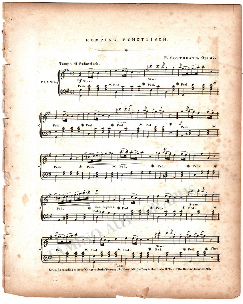 Dance Vintage Scores Collection – Tamino Autographs