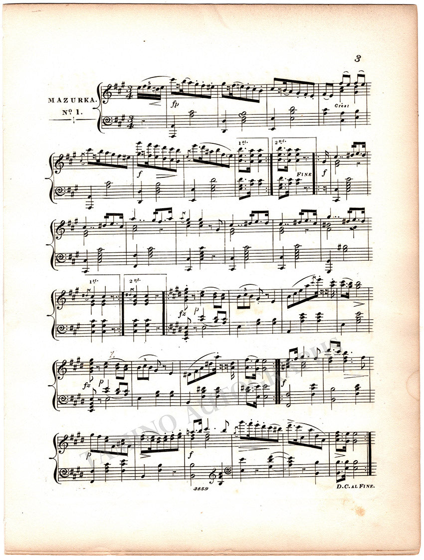 Dance Vintage Scores Collection – Tamino Autographs