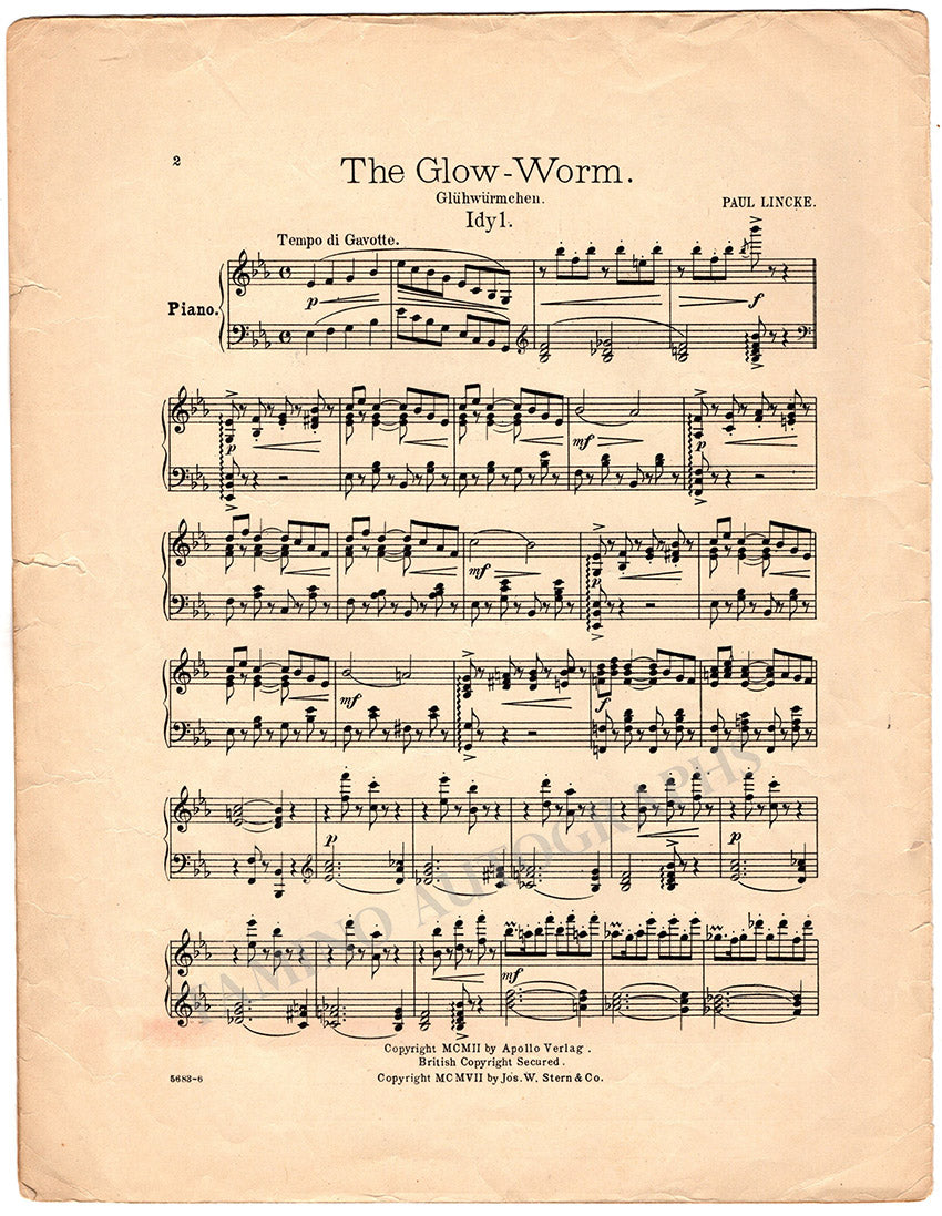 Dance Vintage Scores Collection – Tamino Autographs