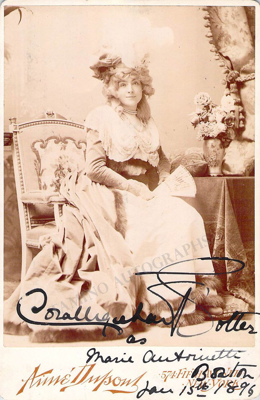 Cora Urquhart Brown-Potter Autograph Photo 1896 – Tamino