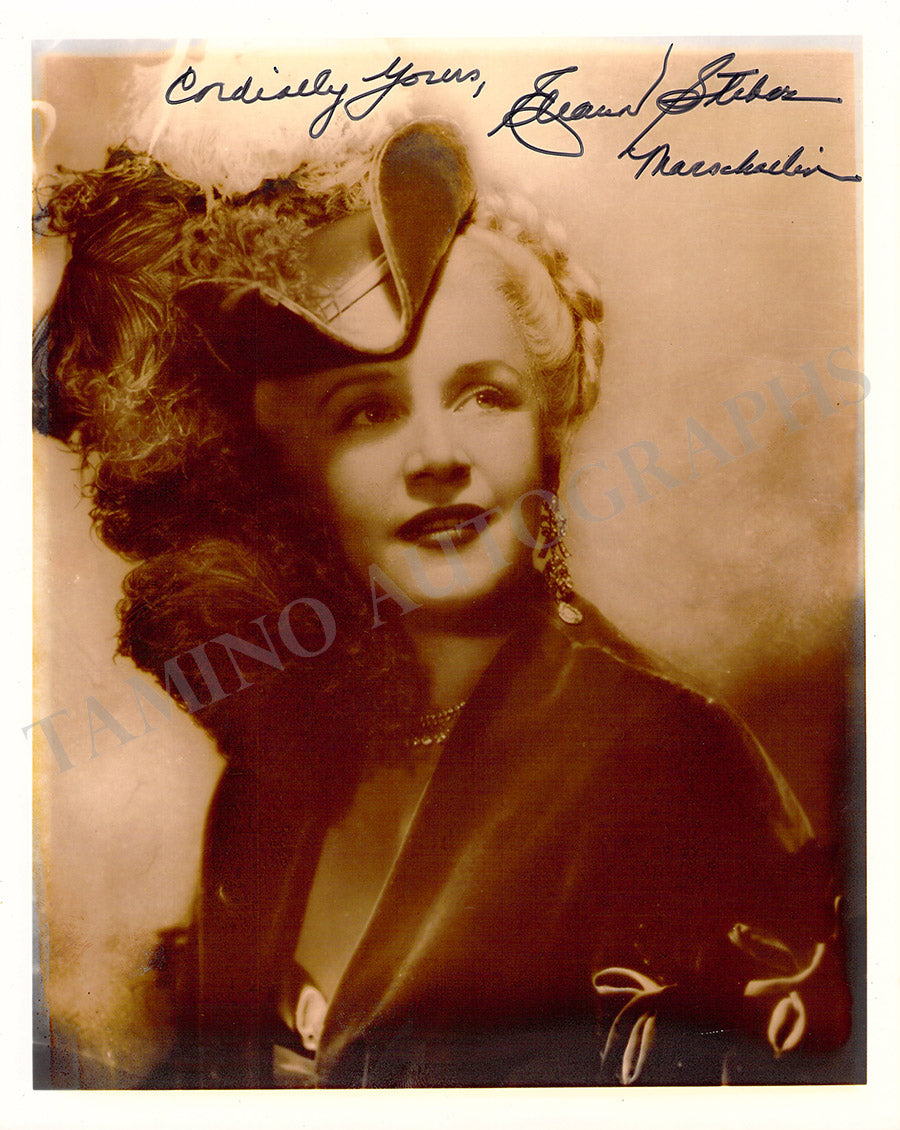 STEBER, Eleanor (Various Autographs) – Tamino Autographs