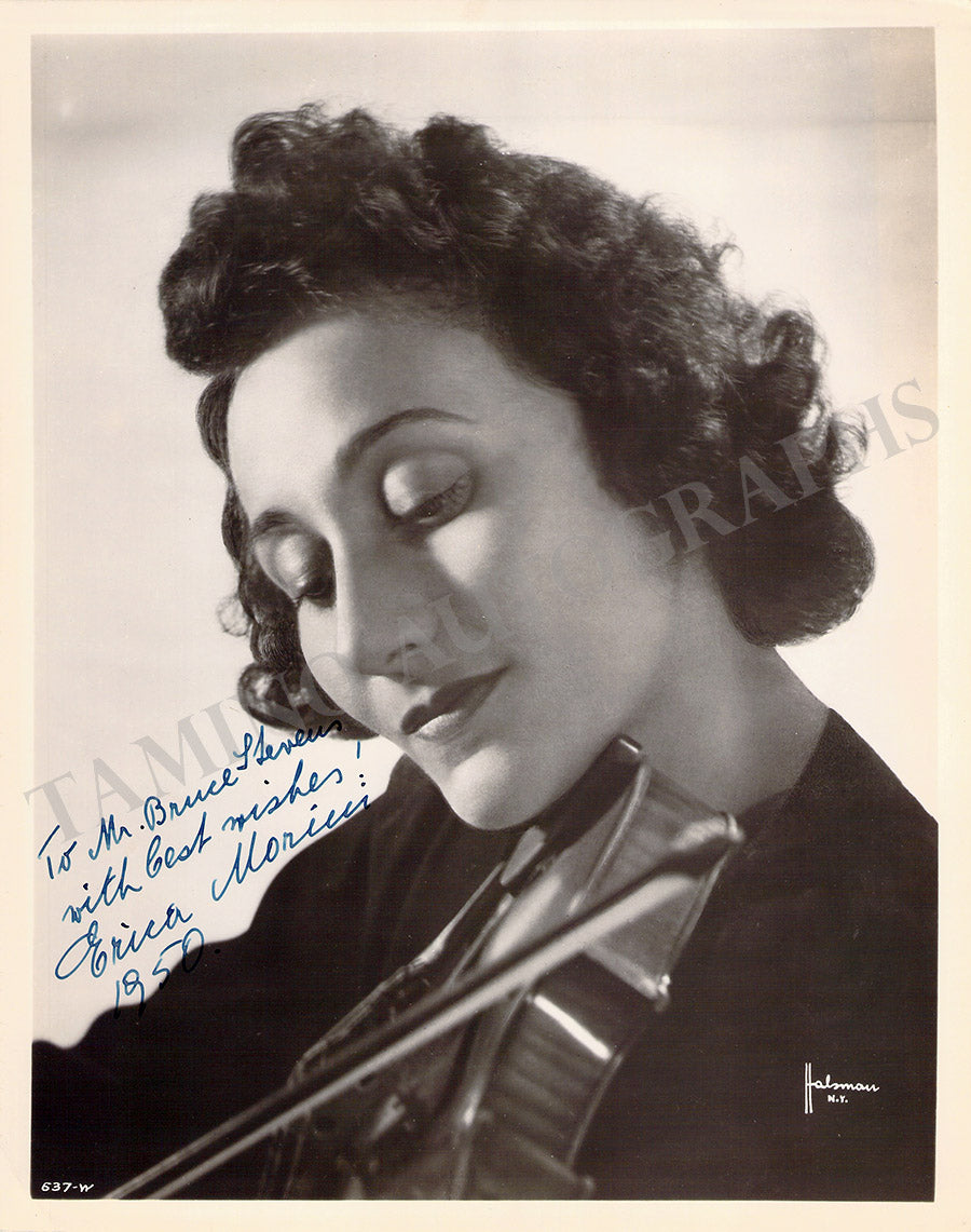 Erica Morini Autograph Signed Photo – Tamino