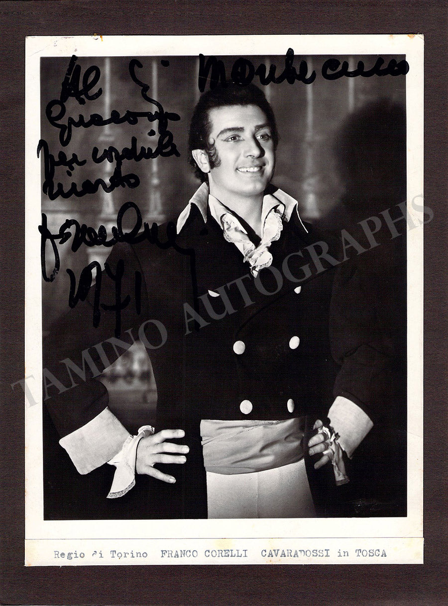 Franco Corelli Autographs – Tamino Autographs