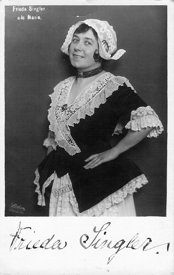 SINGLER, Frieda (Various Autographs) – Tamino Autographs