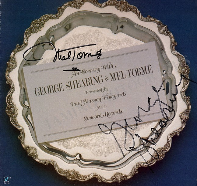 Mel Torme, George Shearing Autographs LP Sleeve – Tamino