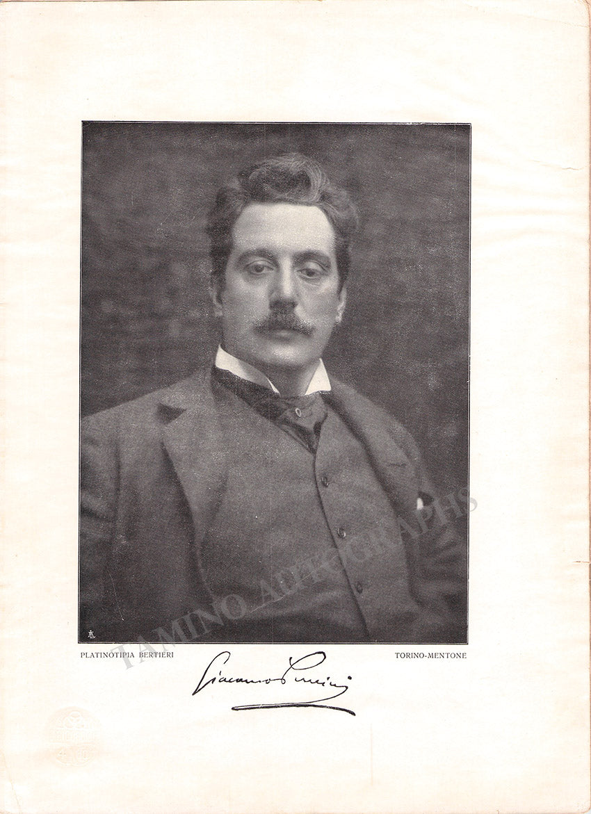 Giacomo Puccini Autographs Manuscripts Various Options