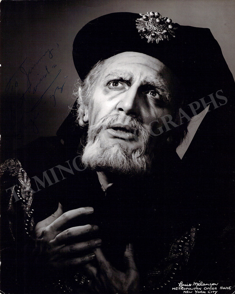 Giorgio Tozzi Autographs – Tamino Autographs