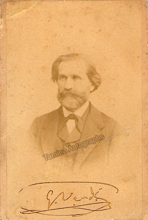Giuseppe Verdi Autograph Signed Photo – Tamino