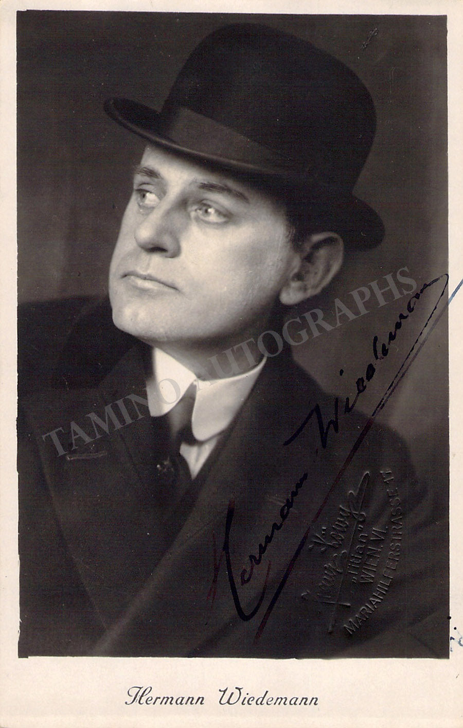 Hermann Wiedemann Autographs – Tamino