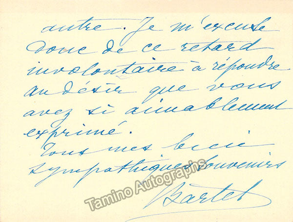 Vintage Actors & Actresses - Set of 7 Autograph Letters Signed – Tamino