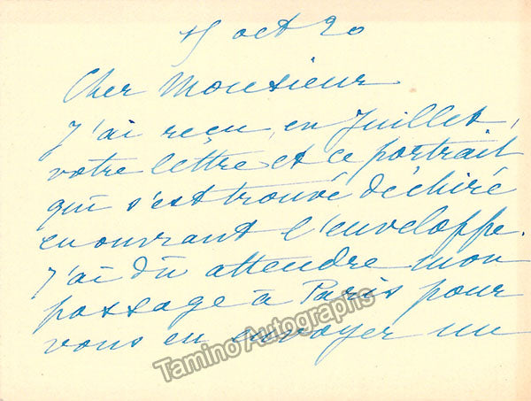 Vintage Actors & Actresses - Set of 7 Autograph Letters Signed – Tamino