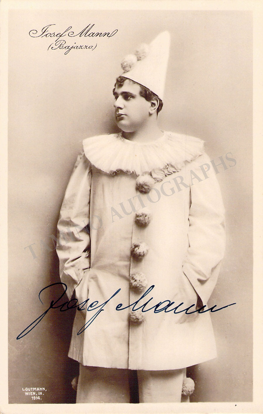 MANN, Josef (Various Autographs) – Tamino