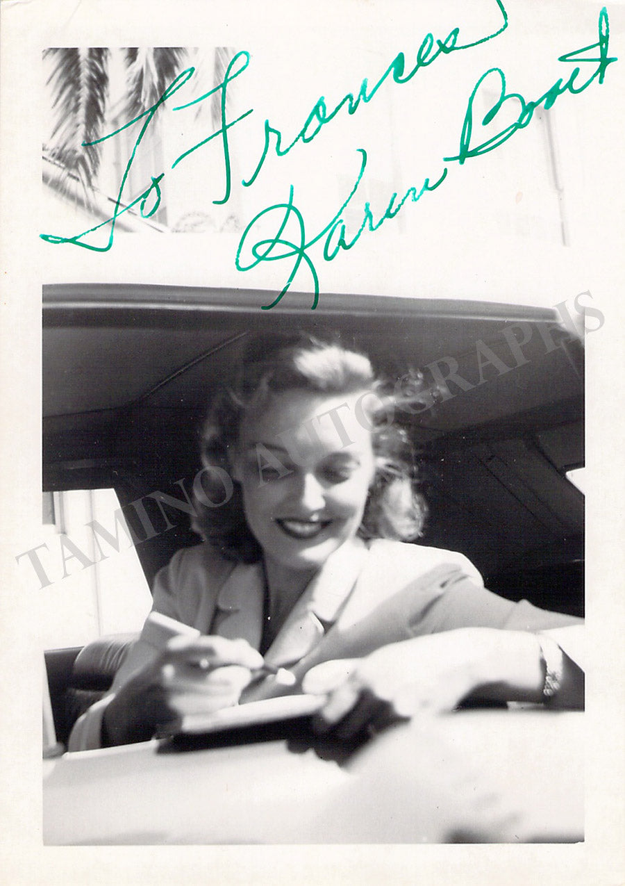 Karin Booth Autographs Set x 2 Photographs – Tamino