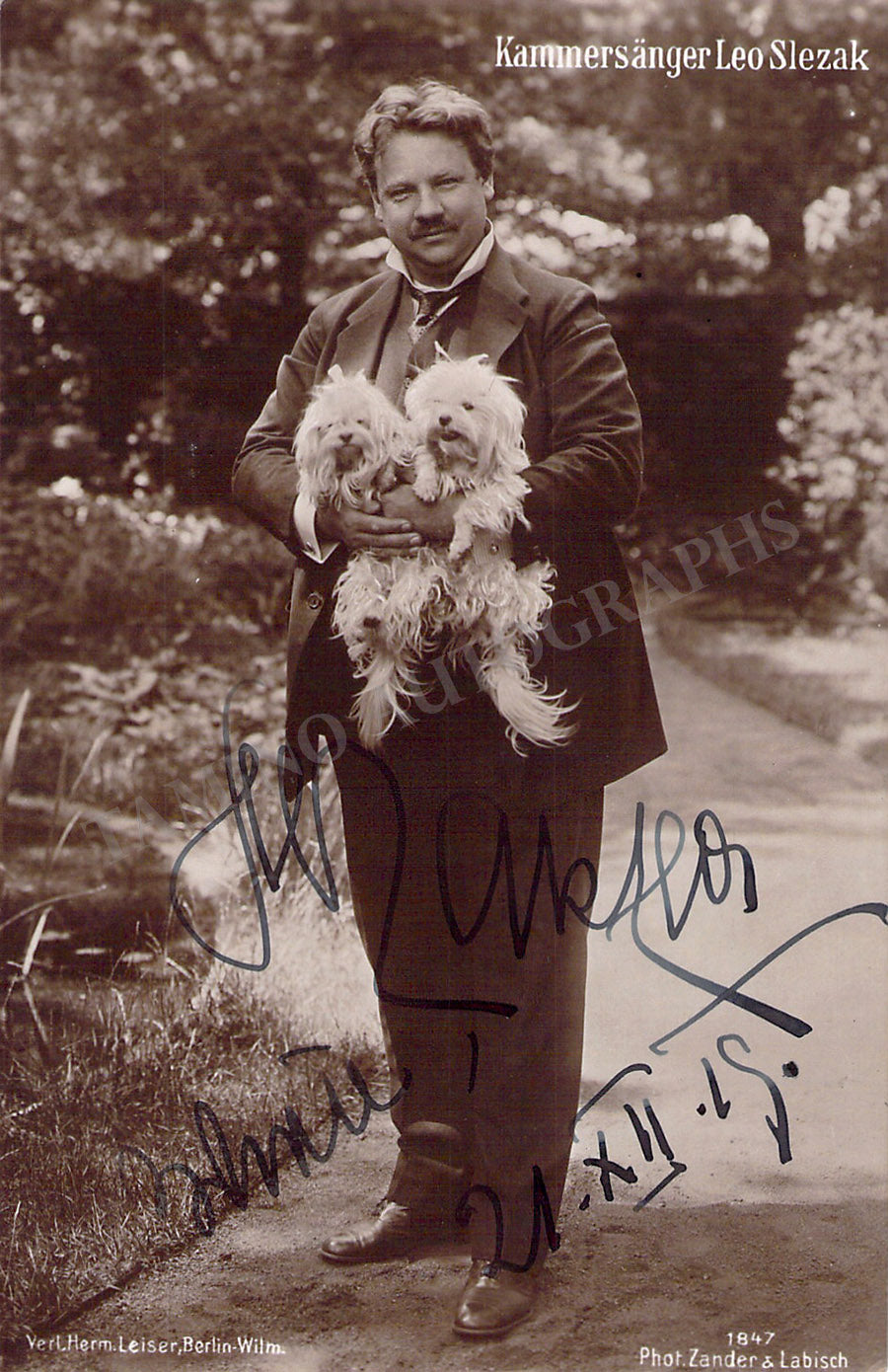 SLEZAK, Leo (Various Autographs) – Tamino