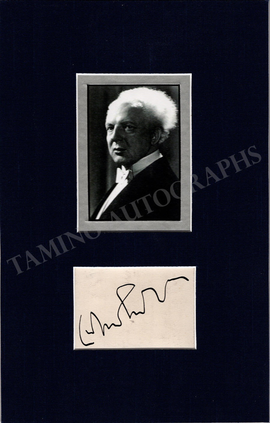Leopold Stokowski Signature Cut & Photo – Tamino Autographs