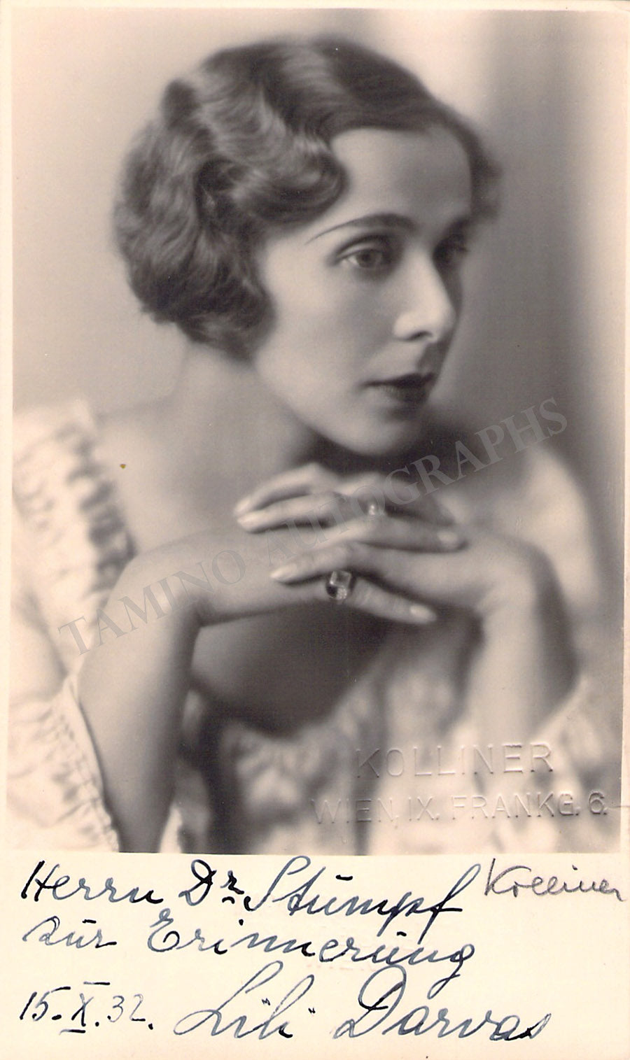 Darvas, Lili - Signed Photograph – Tamino