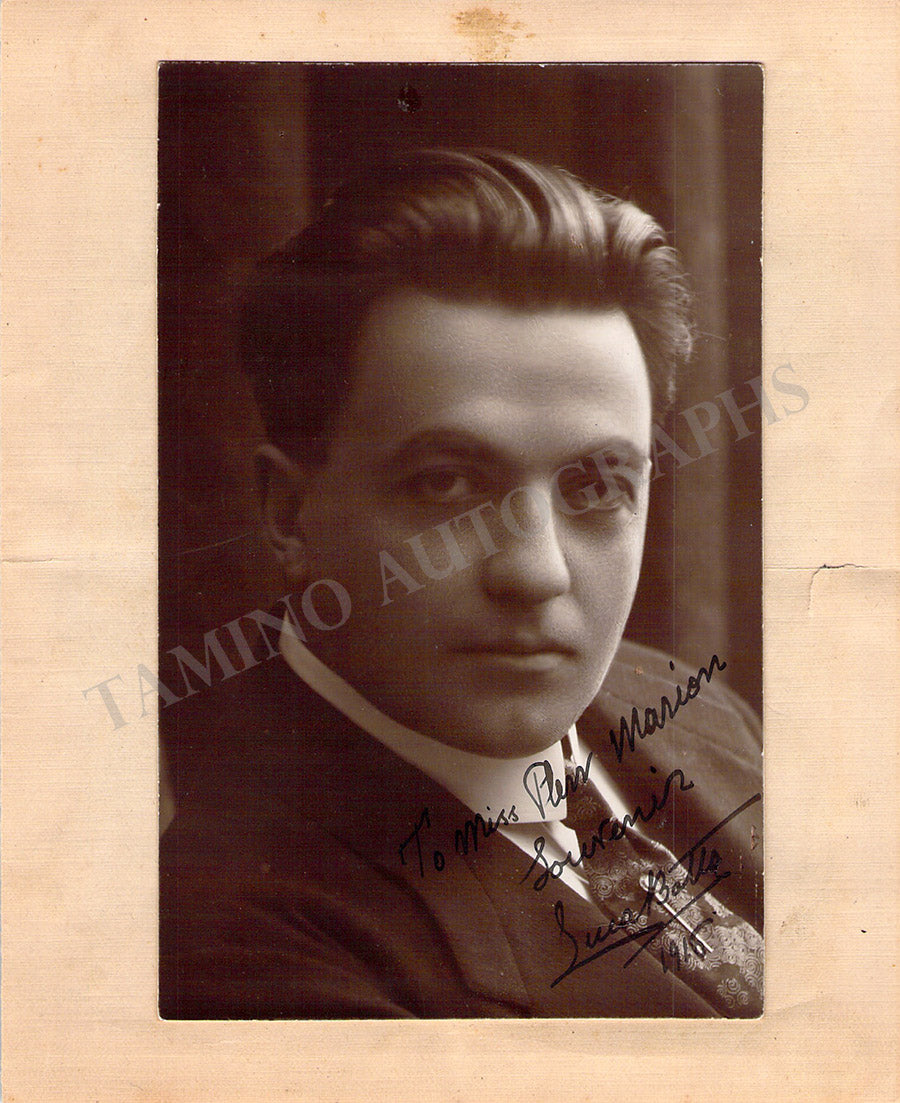 Luca Botta Autograph Photograph & Note 1916 – Tamino