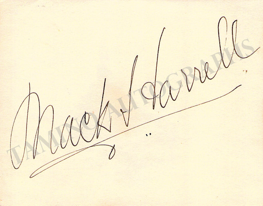 Mack Harrell Autograph Signed Card 1895 – Tamino