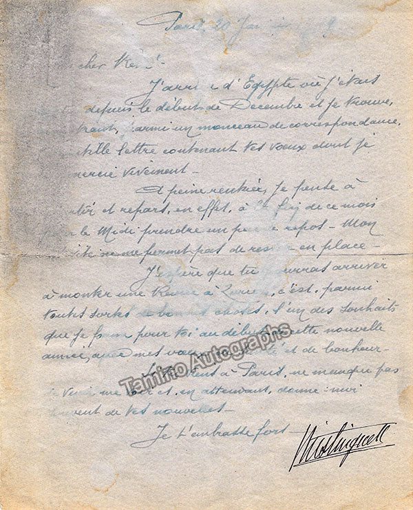 Vintage Actors & Actresses - Set of 7 Autograph Letters Signed – Tamino