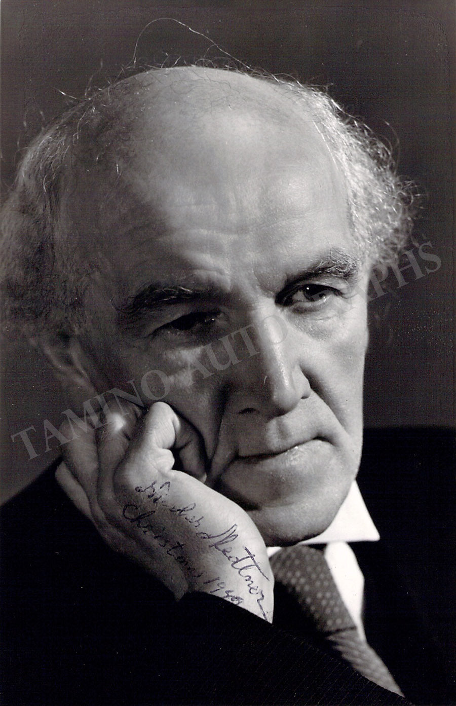 NIkolai Medtner Autograph Signed Photo 1949 – Tamino Autographs