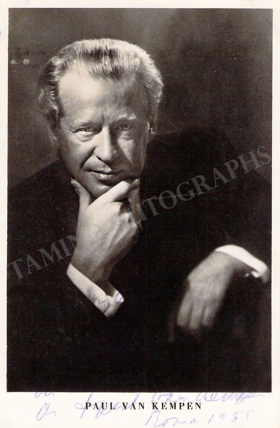 Paul Van Kempen Autograph Photograph – Tamino