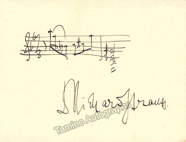 Richard Strauss Autograph Manuscripts Various Options – Tamino