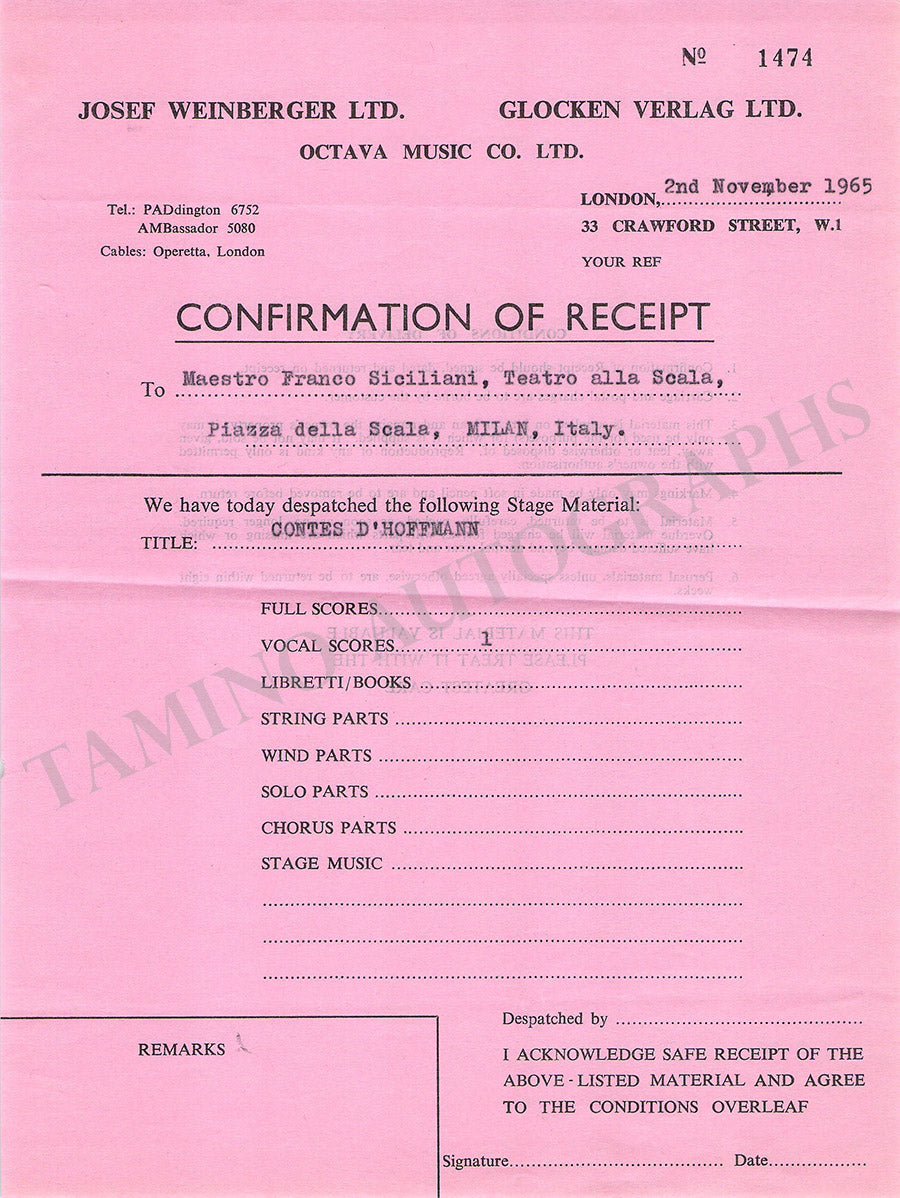 Richard Toeman Autograph Typed Letter Signed 1965 – Tamino