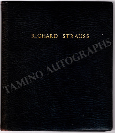 Richard Strauss Autograph Manuscripts Various Options – Tamino