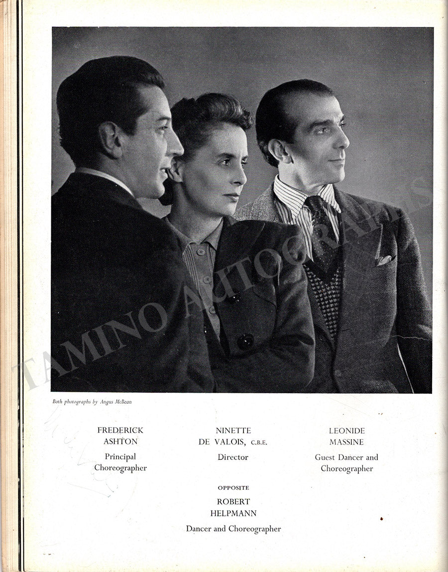 Saddler's Wells Ballet Company Season Program 1947-48 – Tamino