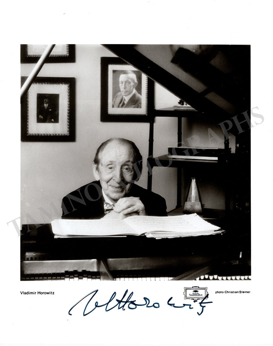 Vladimir Horowitz Autograph Signed Promo Photo – Tamino