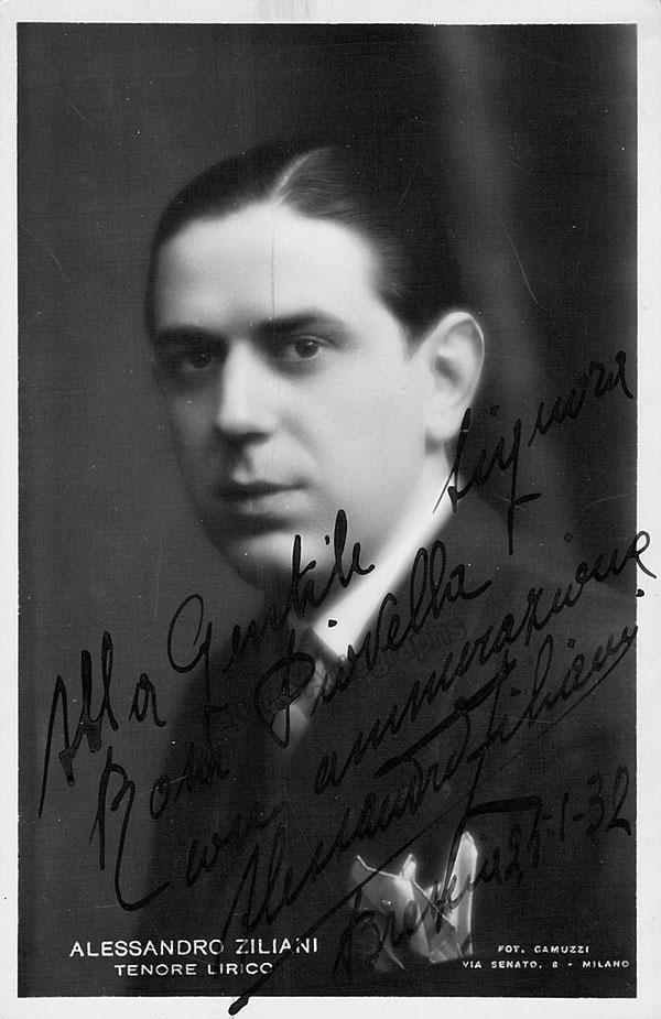 ZILIANI, Alessandro - Signed Photo | Authentic Signature – Tamino