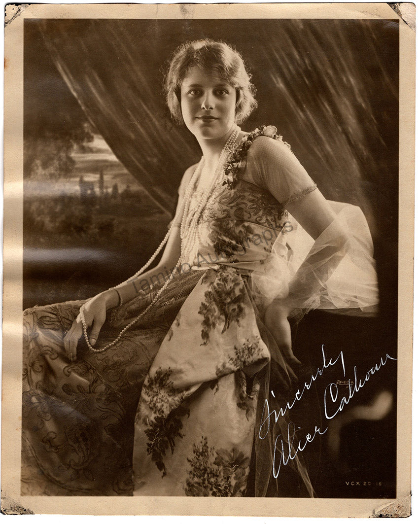 Calhoun, Alice - Signed Sepia Photograph