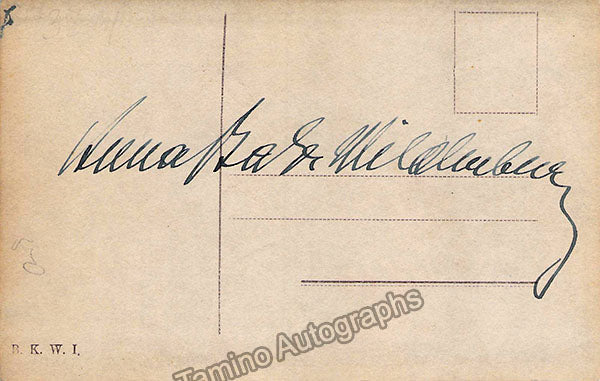 Anna Bahr-Mildenburg Autograph – Tamino