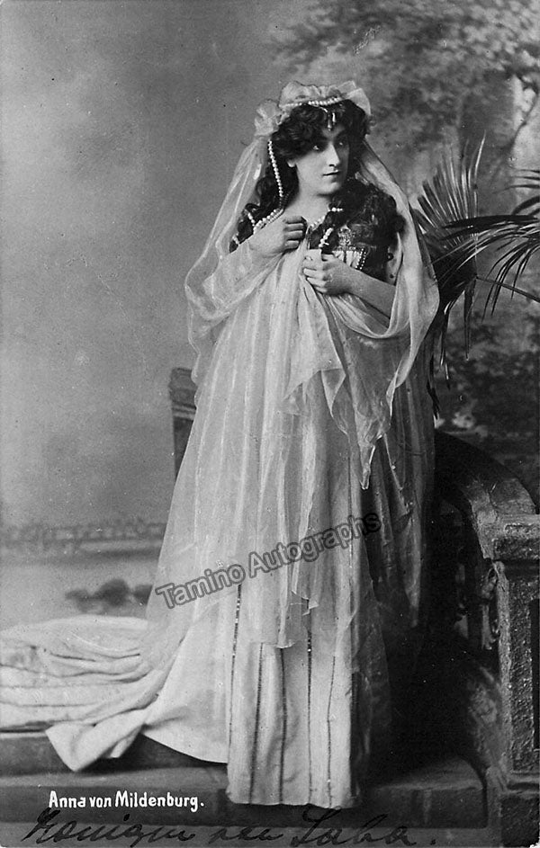 Anna Bahr-Mildenburg Autograph – Tamino